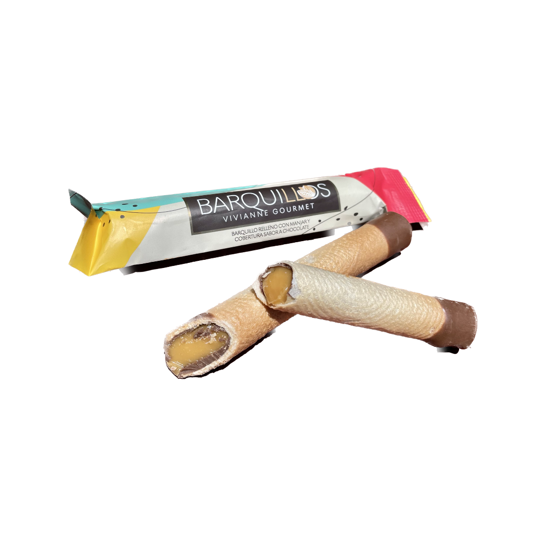 Barquillo relleno con manjar blanco – Vivianne Z