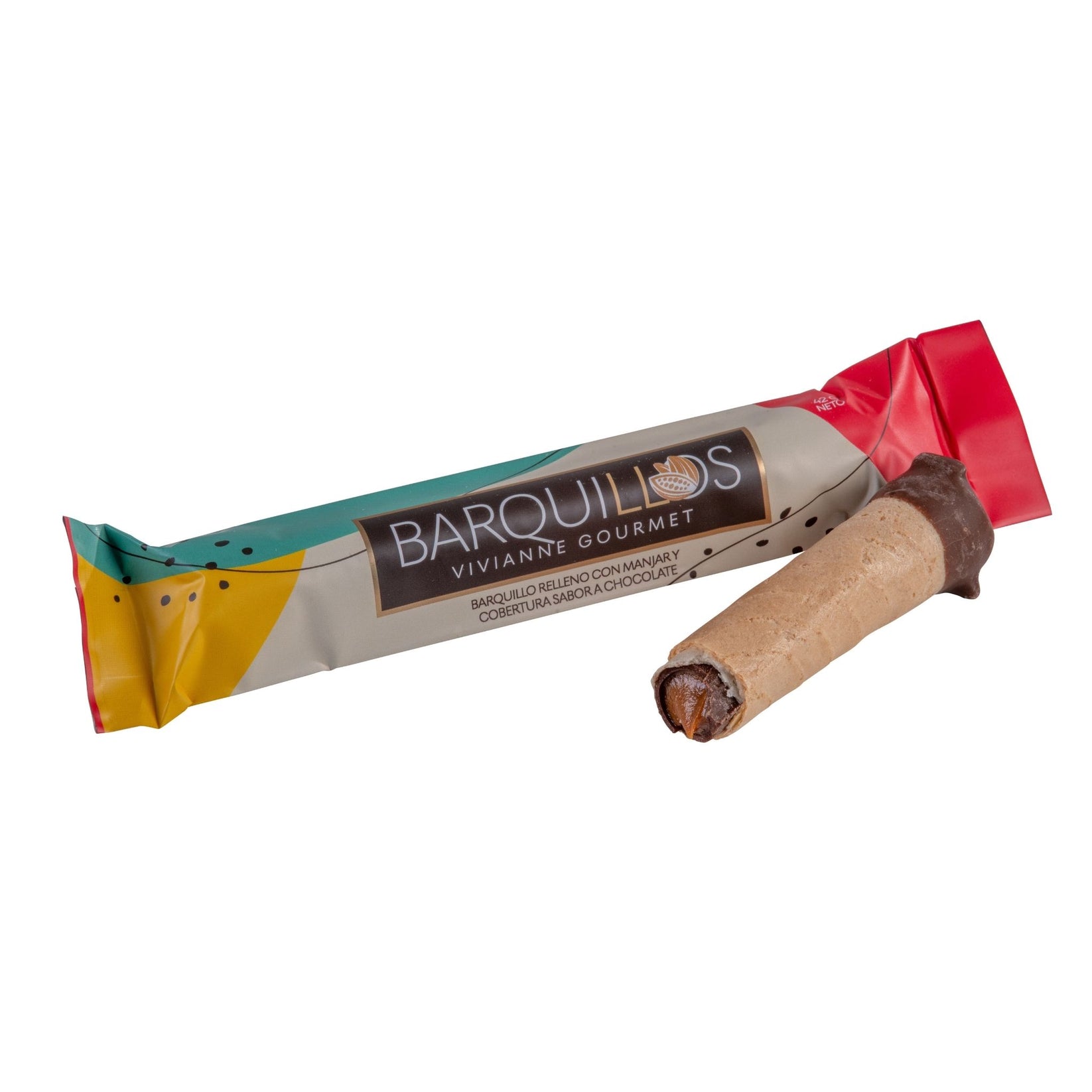 Barquillo relleno con manjar Vivianne Z®